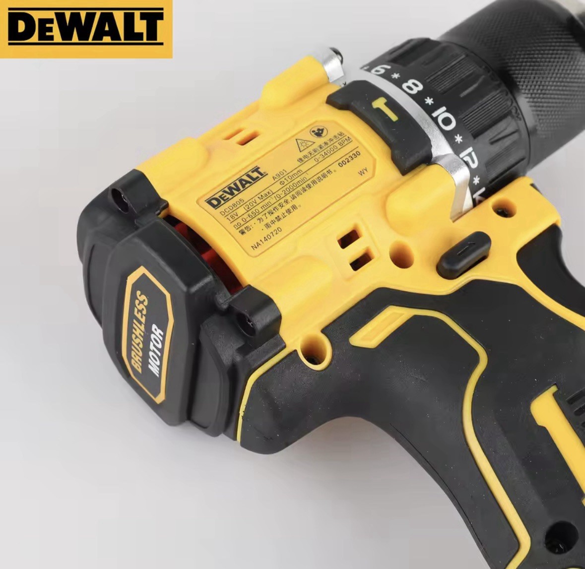 DeWalt DCD805 20V Brushless Cordless Impact Drill 1/2 Rechargeable *NO ...