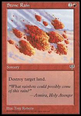 MRM ENGLISH 4x Pluie de pierres (Stone Rain) MTG magic MIR | eBay