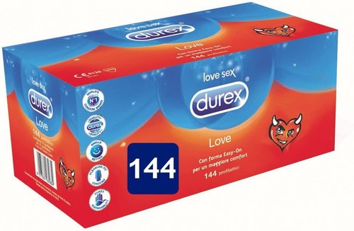 DURAX Classic LOVE BOX 144 Prophylactic Condoms 12 Packs x 12pcs ...