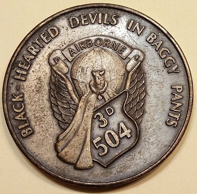 82nd Airborne 504th PIR 3rd BN Black Hearted Devils ser#399 Army ...