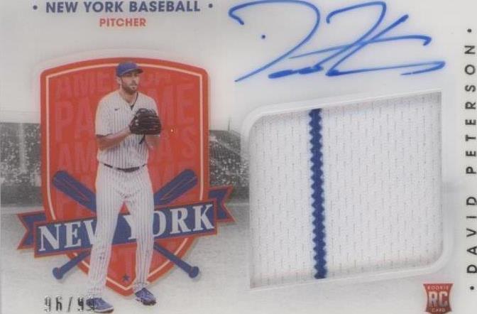 2021 Panini Chronicles - America's Pastime Material Signatures David ...