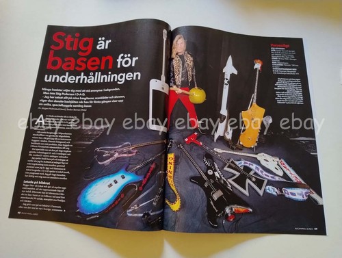 D-A-D Stig Pedersen Disneyland After Dark bass guitars clippings Sweden ...