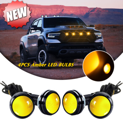 4 Amber LED Light Grille Lighting Kit Universal For Chevy Express 1500 ...