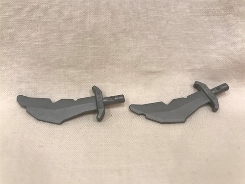 60752 LEGO Parts~(2) Minifigure, Weapon Sword, Scimitar w Nicks FL ...