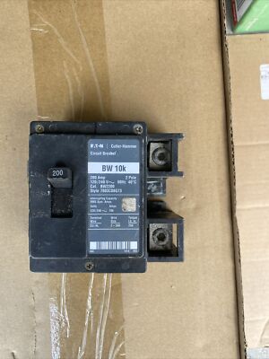 Eaton BW2200 BR 200A Main Circuit Breaker 786676460552| eBay