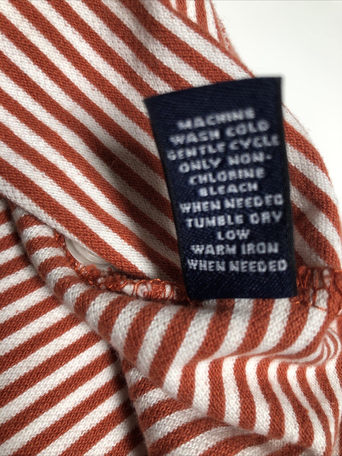 Consensus Polo Shirt Mens Orange Striped Golf Casual Work Short Sleeve ...