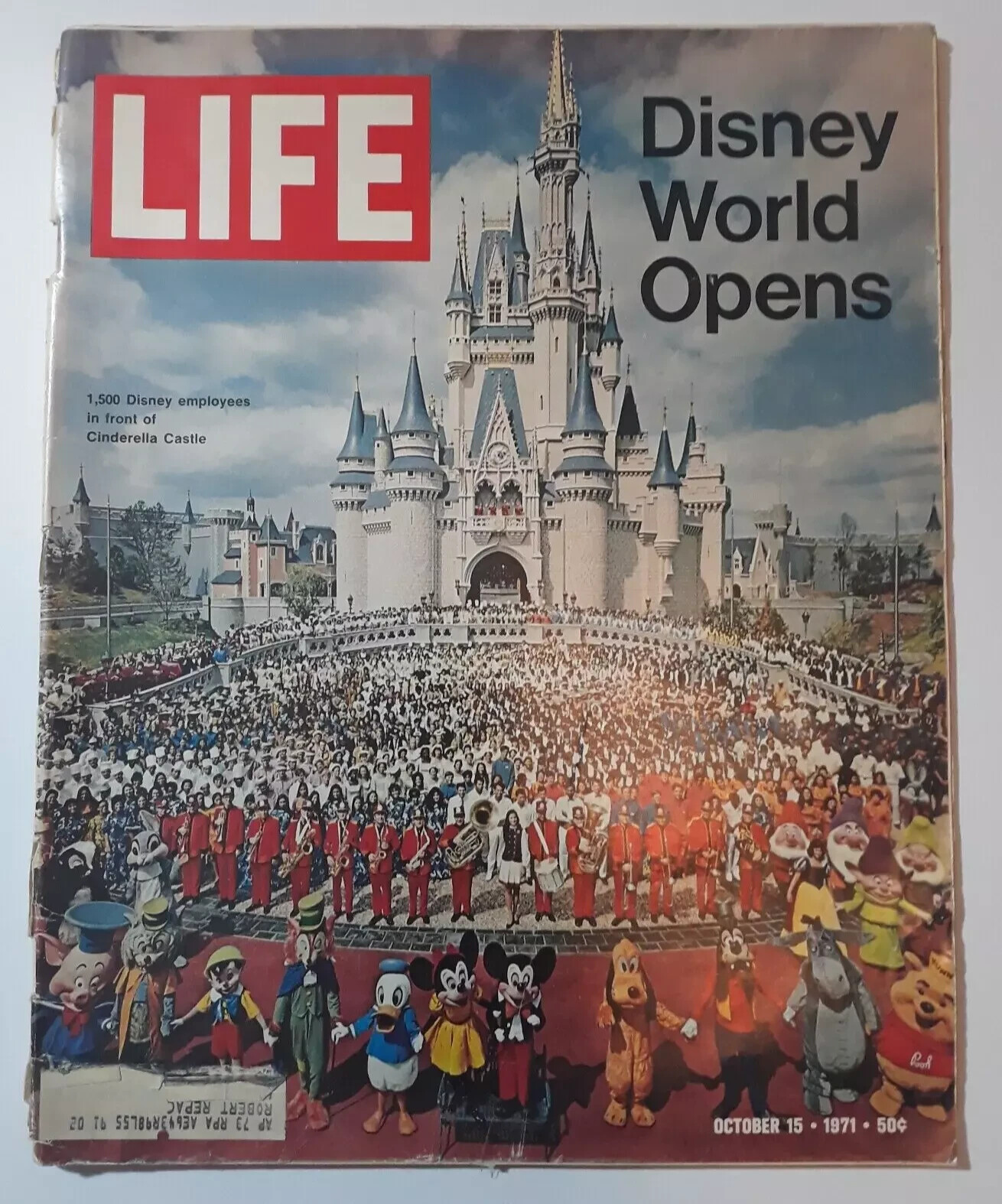 LIFE October 15 1971 Disney World Opens Cinderella Castle Ingmar ...