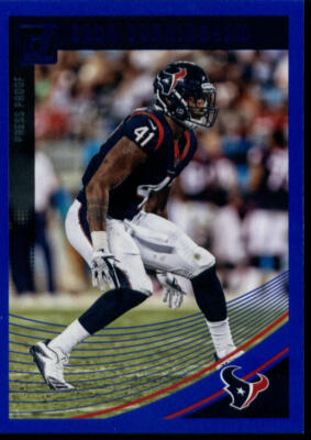 ZACH CUNNINGHAM 2018 Donruss Press Proof Blue #120 NFL Texans ID:80830 ...