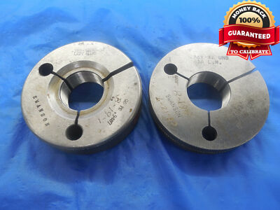 .969 32 UNS 3A LEFT HAND N05 LOCKNUT THREAD RING GAGES GO NO GO = .9487 ...