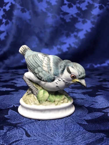 Vtg Lefton China Hand Painted "Blue Jay" KW1638 Bird Statue Figurine | eBay