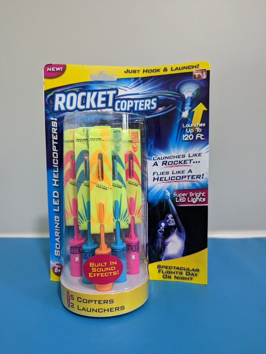 Rocket Copters Led LED Rocket Copters Fun Flying Toys For Kids