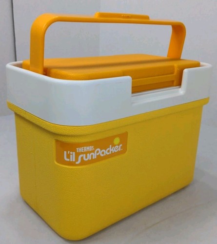 Vintage Thermos Ice Chest/Cooler Lil SunPacker 6.5 Qt Retro Yellow | eBay