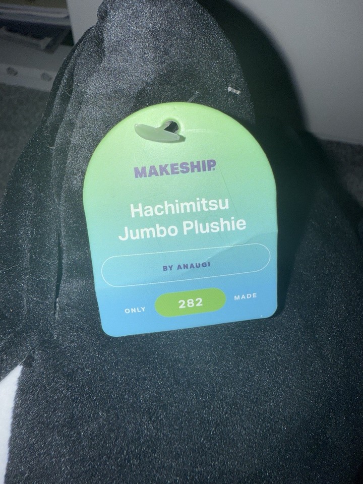 Makeship Plush Toy - Hachimitsu by Anaugi, Jumbo Size, Only 282 Made | eBay