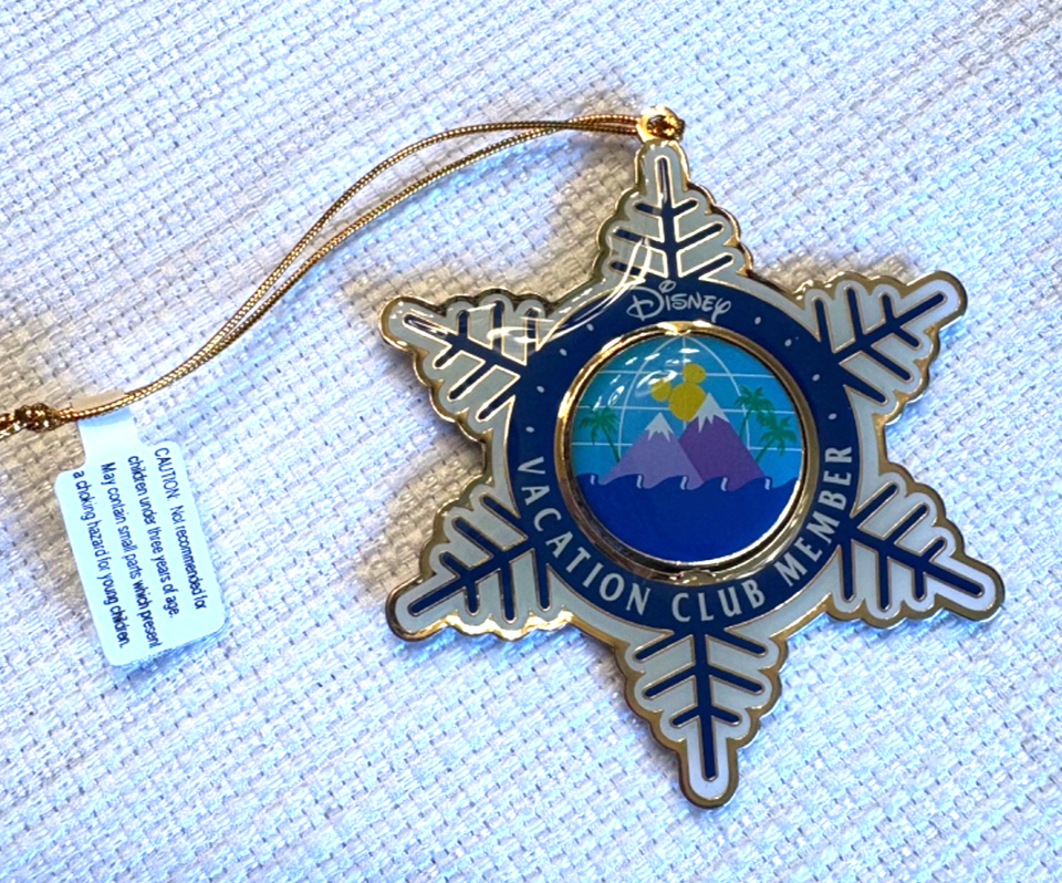 Disney Vacation Club Member Snowflake Holiday Ornament | eBay