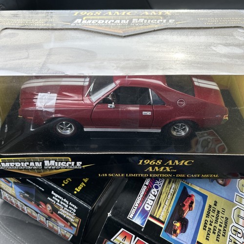 AMERICAN MUSCLE 1/18 SCALE 1968 AMC AMX DIECAST! RED! NEW IN BOX! | eBay