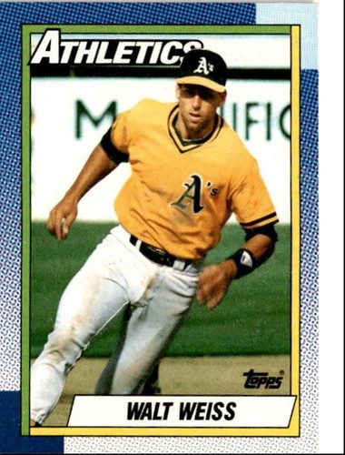 1990 Topps Baseball Cards Walt Weiss Oakland Athletics #165 | eBay