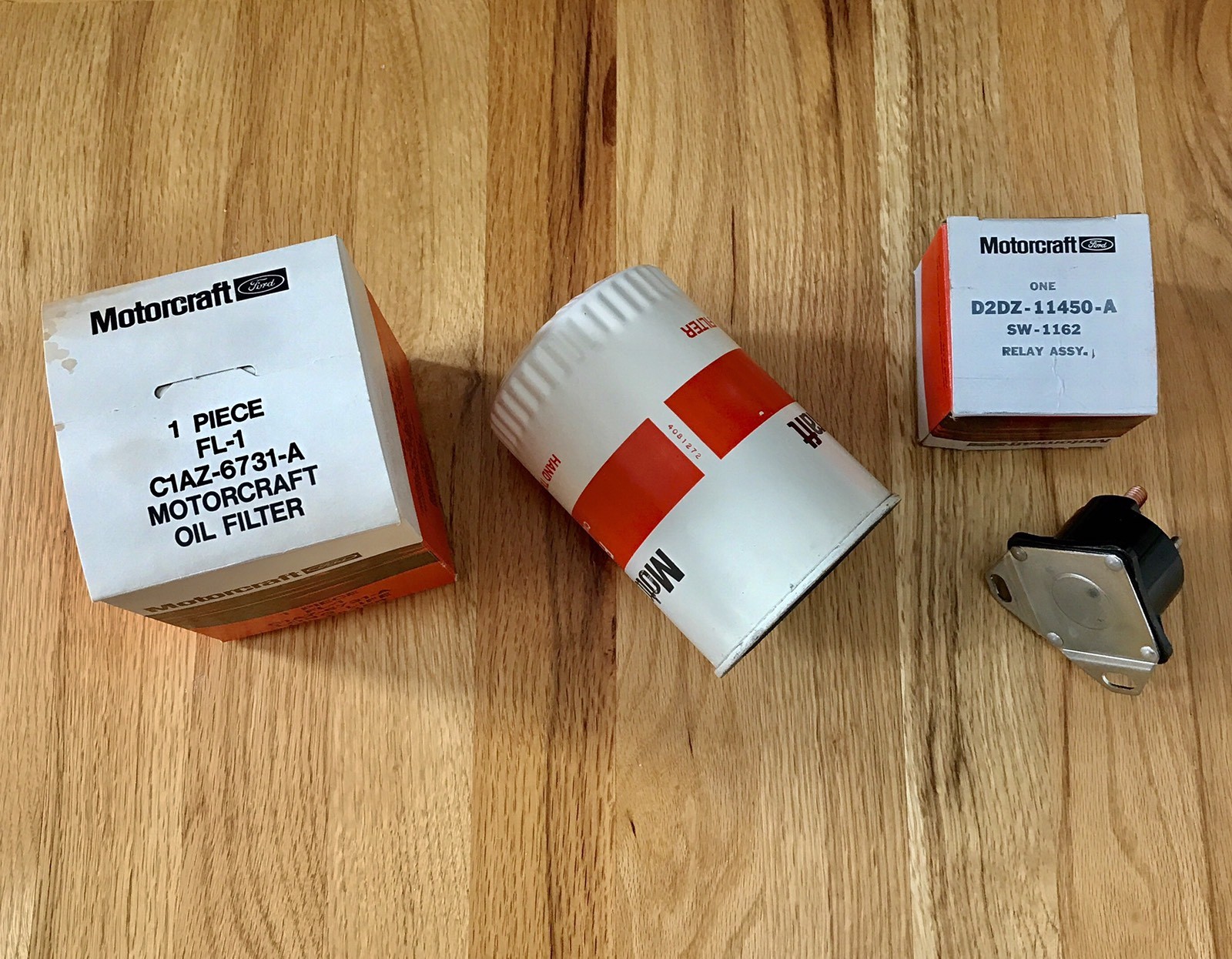 NOS Motorcraft D2DZ-11450-A hd solenoid & FL-1 oil filter 72 Autolite ...