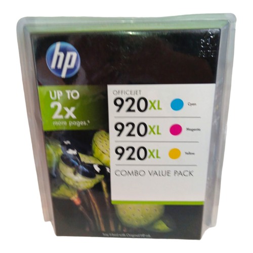 HP 920 XL Tri-Color Ink Cartridges Genuine Cyan, Magenta, Yellow New ...