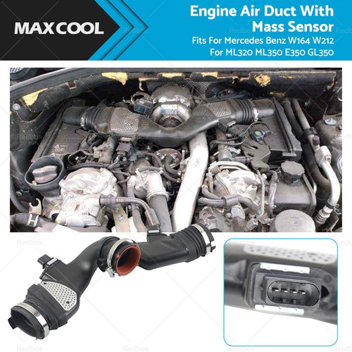 Air Mass Sensor W/ Air Duct Fits For Mercedes Benz W164 W212 ML320 ...