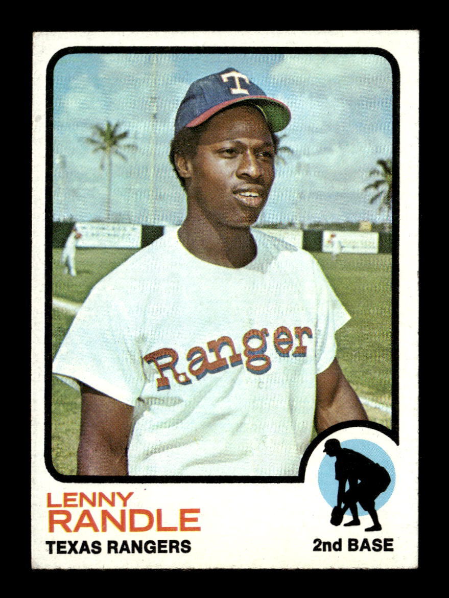 1973 Topps #378 Lenny Randle Texas Rangers EX Baseball Card *D828 | eBay