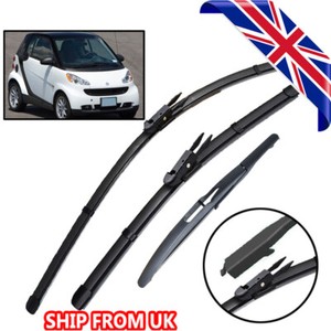 For Smart ForTwo W451 2007-2014 3Pcs Front & Rear Windscreen Wiper ...