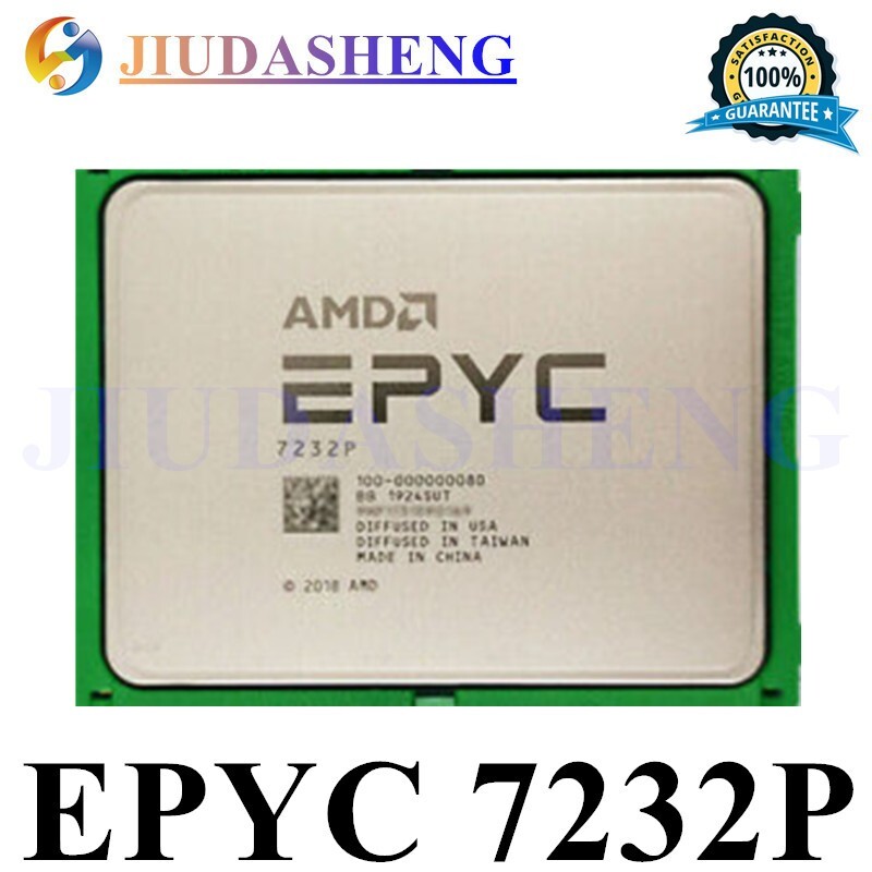 AMD Rome EPYC 7232P 3.10GHz 8-Core 32MB SP3 CPU Processor NO VENDOR ...