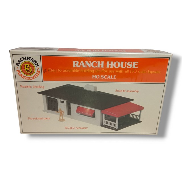 HO Scale Bachmann Plasticville Item #45154 Ranch House Kit for sale ...