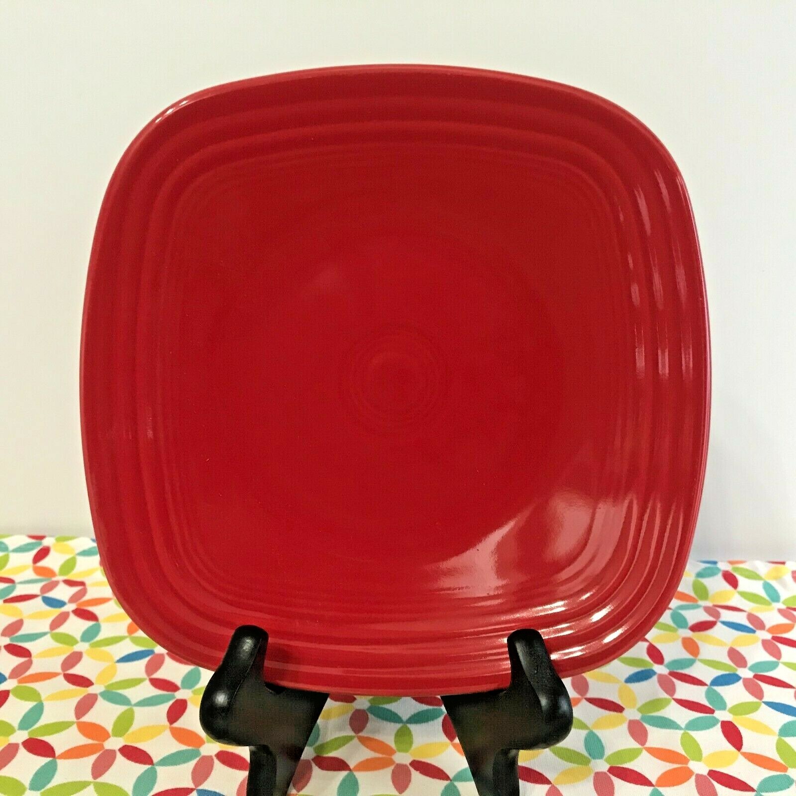 Fiestaware Scarlet Square Salad Plate Fiesta Red 7.5 inch Plate | eBay