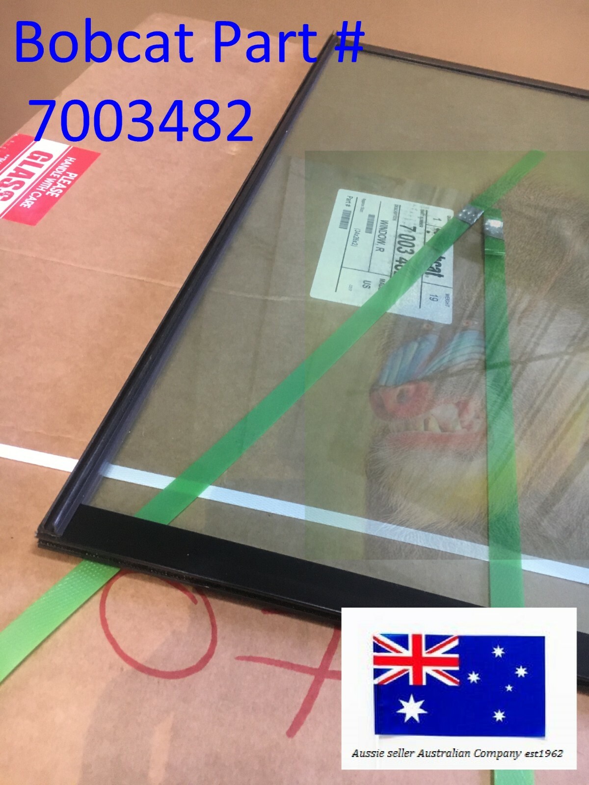 Bobcat OEM RHS Front Glass Window 7003482 S205 S220 S250 S300 S330 T110 ...