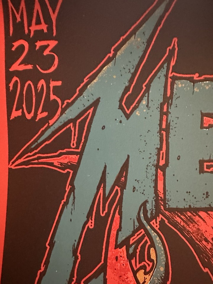 METALLICA PHILADELPHIA DAY 1 Event Poster #/950 5/23/25 ARTIST SIGNED ...