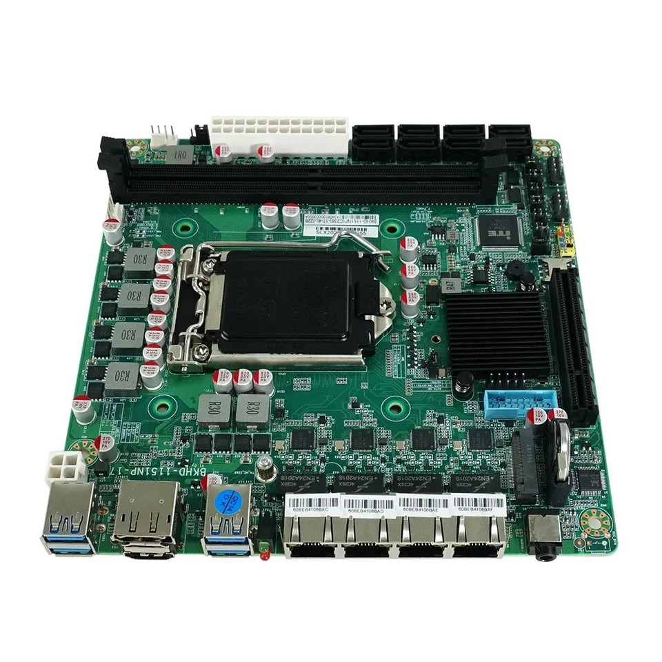 C236 NAS Motherboard Set 4*I226 2.5G LAN 8 SATA 3.0 M.2 2*DDR4 NAS ...