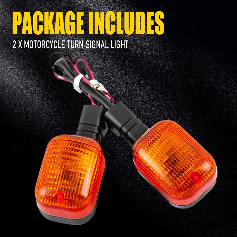 2Pcs Rear Turn Signal Lights Blinker Amber for BMW F650 96-03 Funduro ...