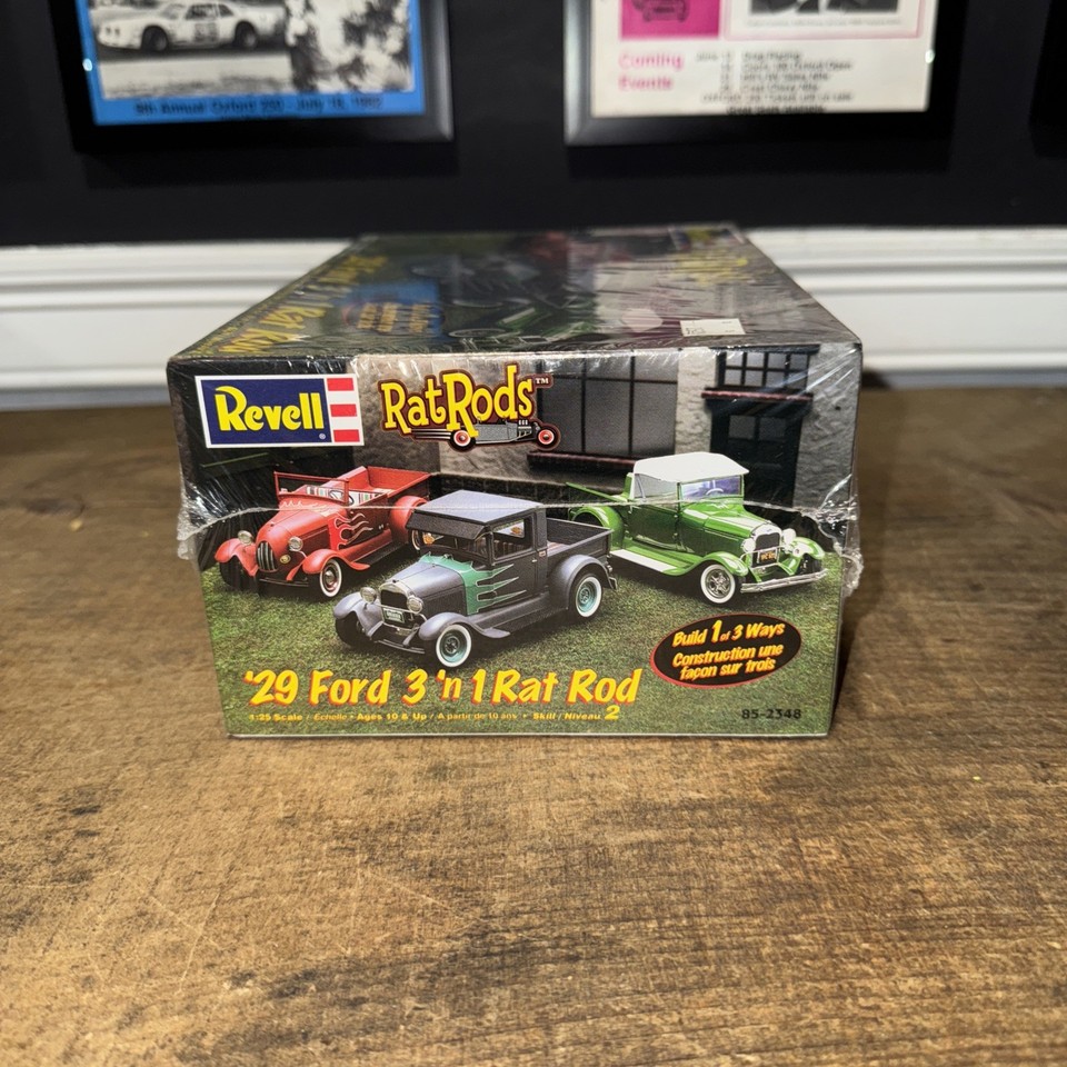 2001 Revell ‘29 Ford Rat Rods Model 1:25 Hot rod 3 N 1 Model Kit New ...