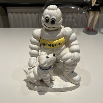 MICHELIN MAN & Michelin Dog “ Bubbles” cast iron ornament door stop ...
