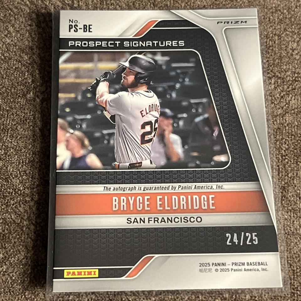 BRYCE ELDRIDGE 2025 Panini Prizm Prospect Signatures /25 San Francisco | eBay