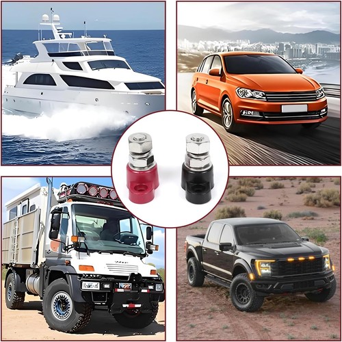 2PCS Single Stud Battery Junction Posts Block 12V 3/8" Insulated ...