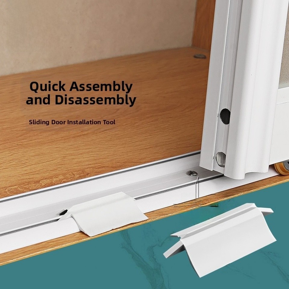 Plastic Mounting Aid for Closet Door Rollers on Groove Style Track ...