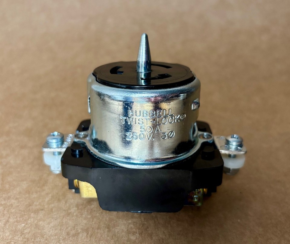 Hubbell CS8369 50A / 250V 3Ø Twist-Lock Receptacle | eBay