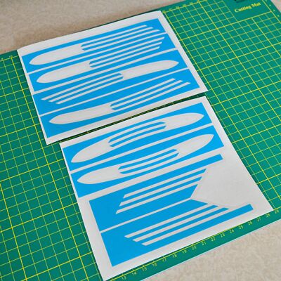 1941 Murray Elgin Curve Tube Frame Paint Stencils - Sears Vintage ...