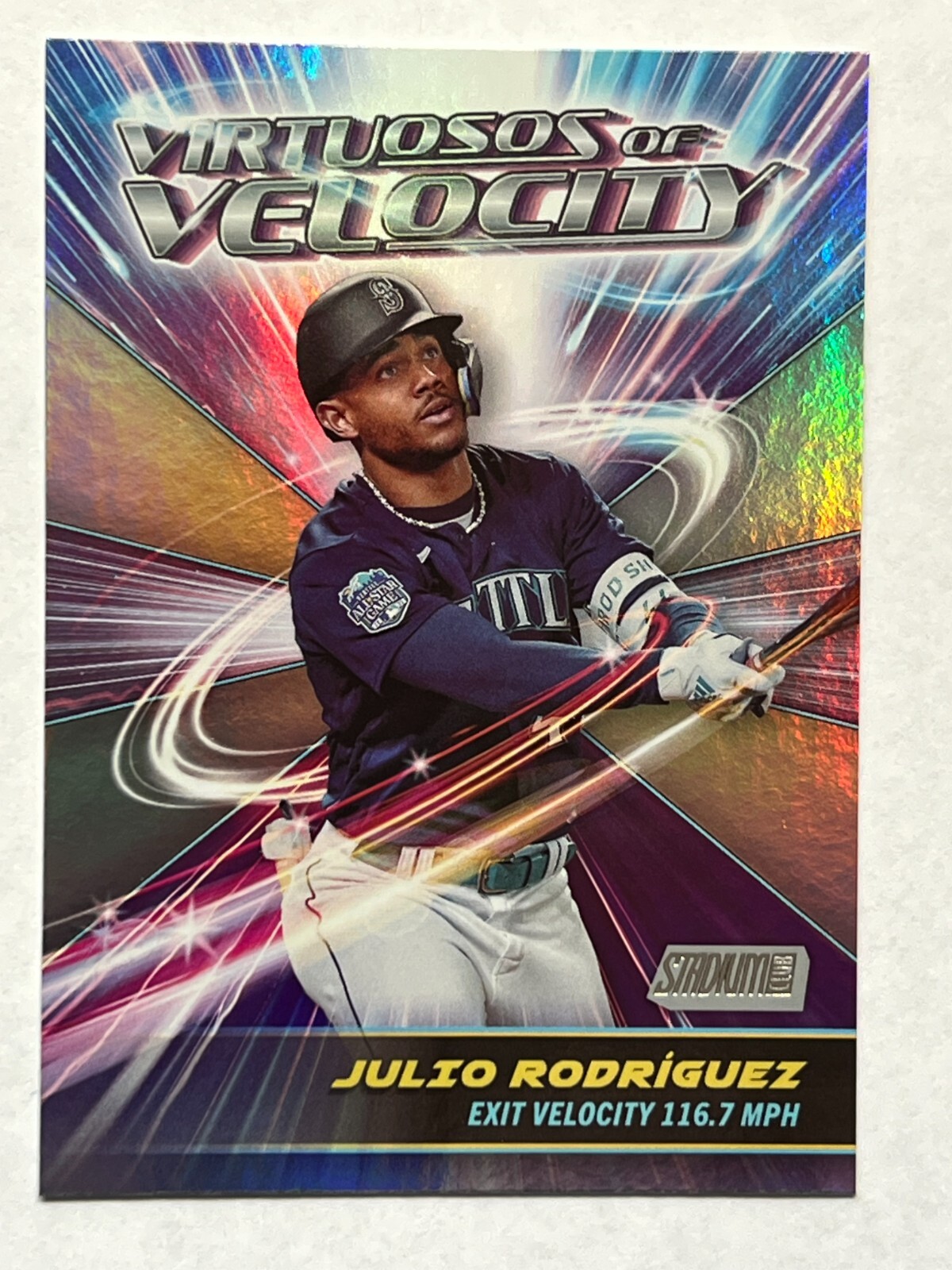 2024 Topps Stadium Club - Virtuosos of Velocity #VV-12 Julio Rodriguez ...