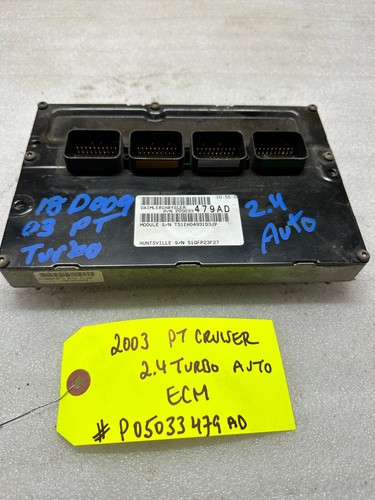 03 CHRYSLER PT CRUISER 2.4 TURBO ENGINE COMPUTER ECM ECU P05033479AD | eBay