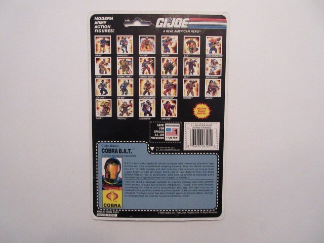 1990 G.I.Joe B.A.T CARD ONLY | eBay