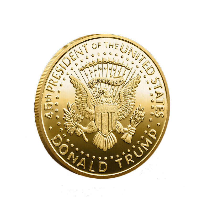 10PCS 2024 Donald Trump Commemorative Coin Challenge Coin US Liberty ...