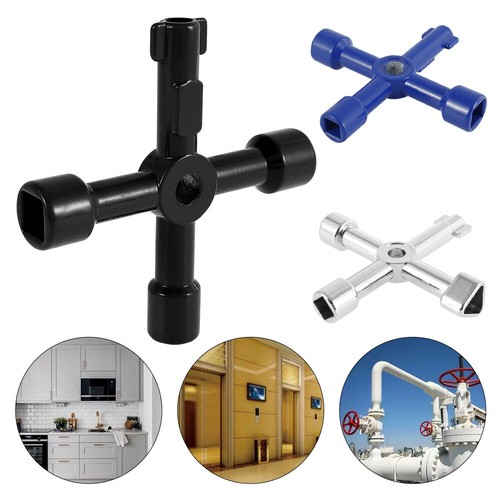 Utilities Key 4 Way Zinc Alloy Cross Key Multifunctional Professional ...