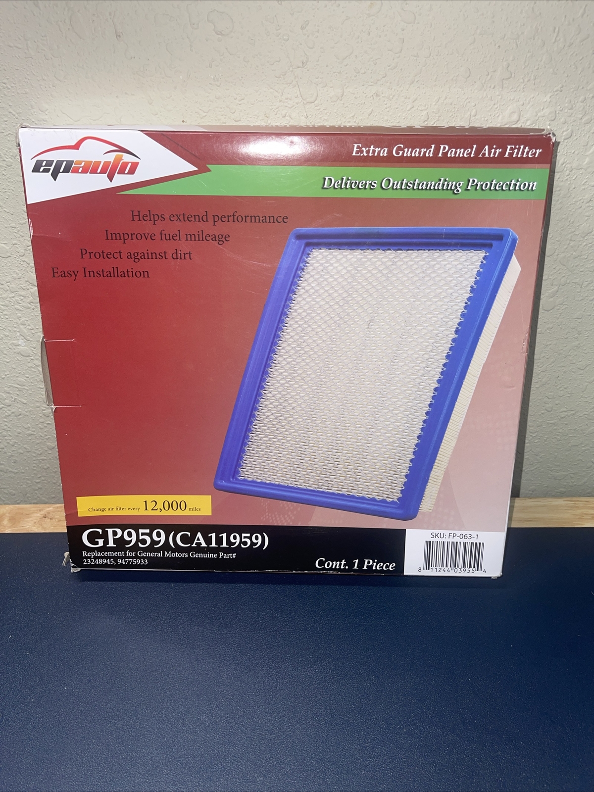 Air Filter EPAuto CA11959, GP959, GM Part# 23248945 & 94775933 Fast ...