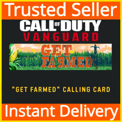 Call of Duty Vanguard / CoD Warzone / "Get Farmed" Calling Card DLC ...