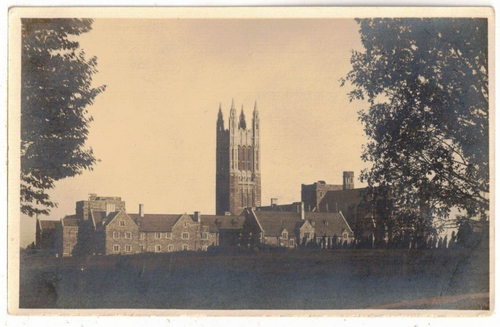 1920 Real Photo Postcard: Princeton Tower & Surrounding Buildings ...