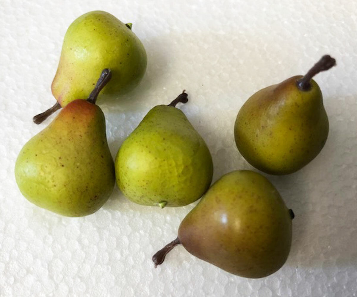 Miniature Artificial Green Blush Pears Bag of 48, 1.25" | eBay