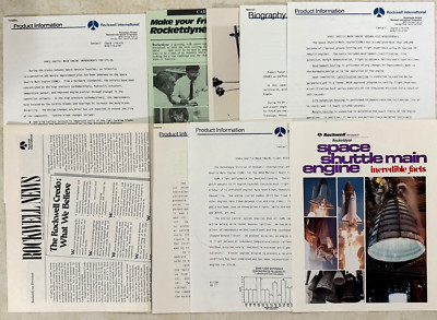 SSME SPACE SHUTTLE MAIN ENGINE ROCKWELL RELEASED PORTFOLIO GROUP | eBay