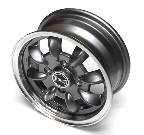 ULTRALITE CLASSIC MINI WHEELS 12" x 5J ET30 GUN METAL LIP ALLOYS WHEELS ...